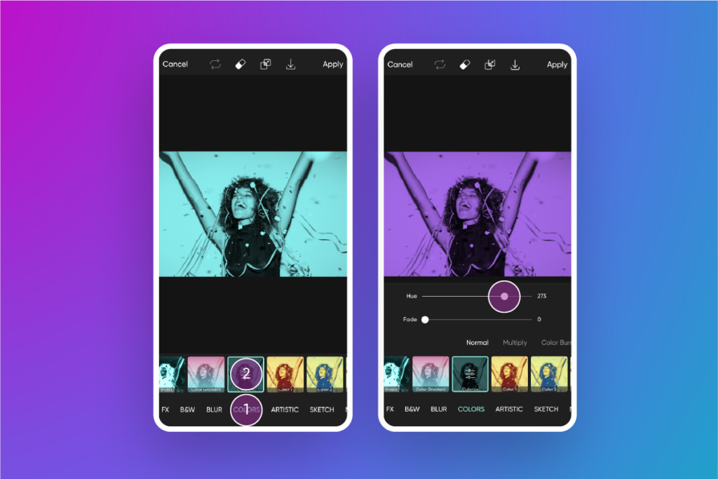 How to create purple pictures with Picsart - Picsart Blog