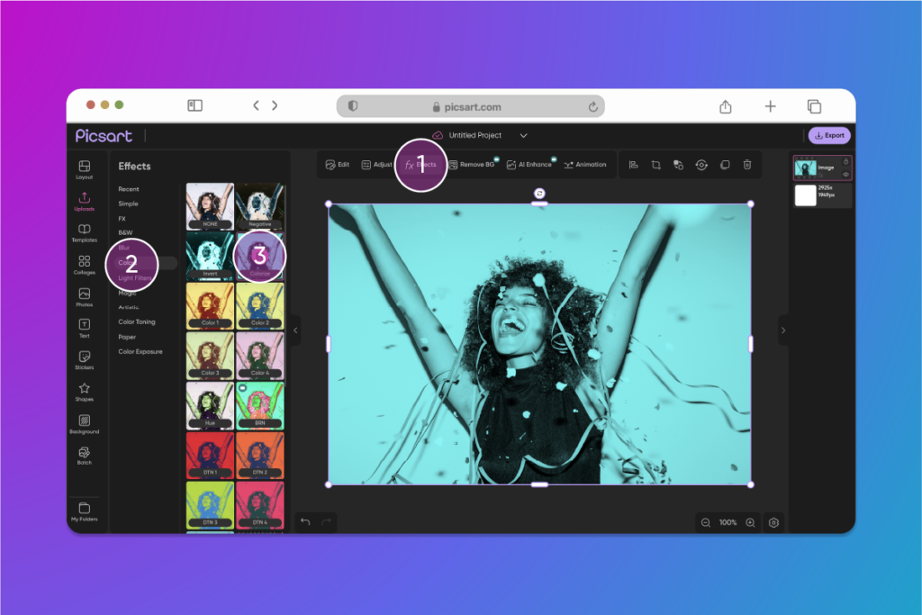 How to create purple pictures with Picsart - Picsart Blog