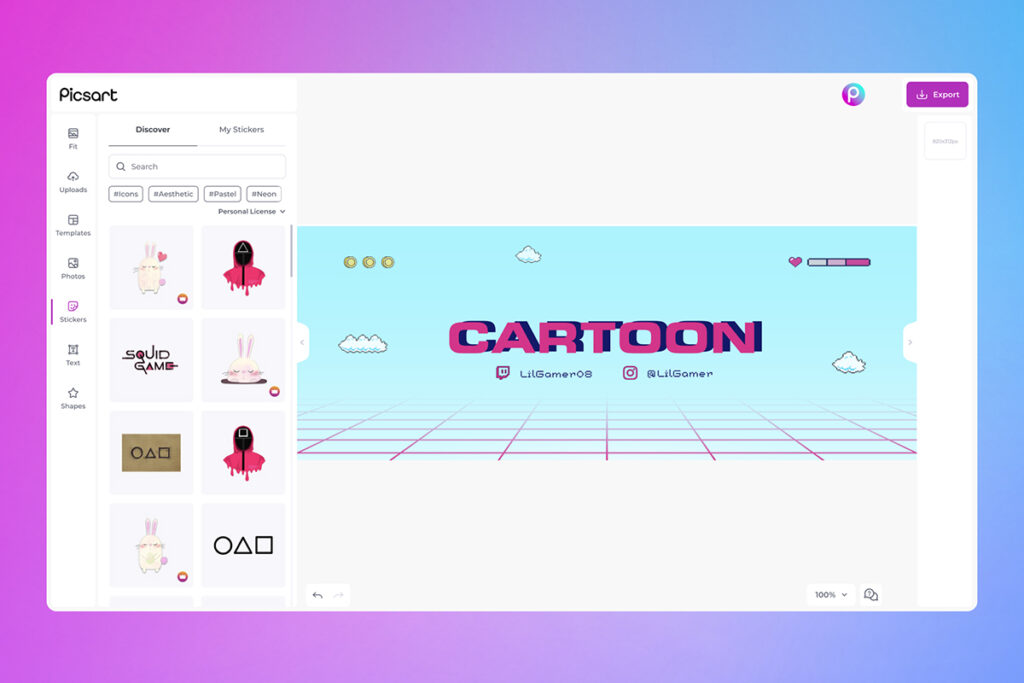 Create a Cool Twitch Banner Using the Best Design Elements - Picsart Blog