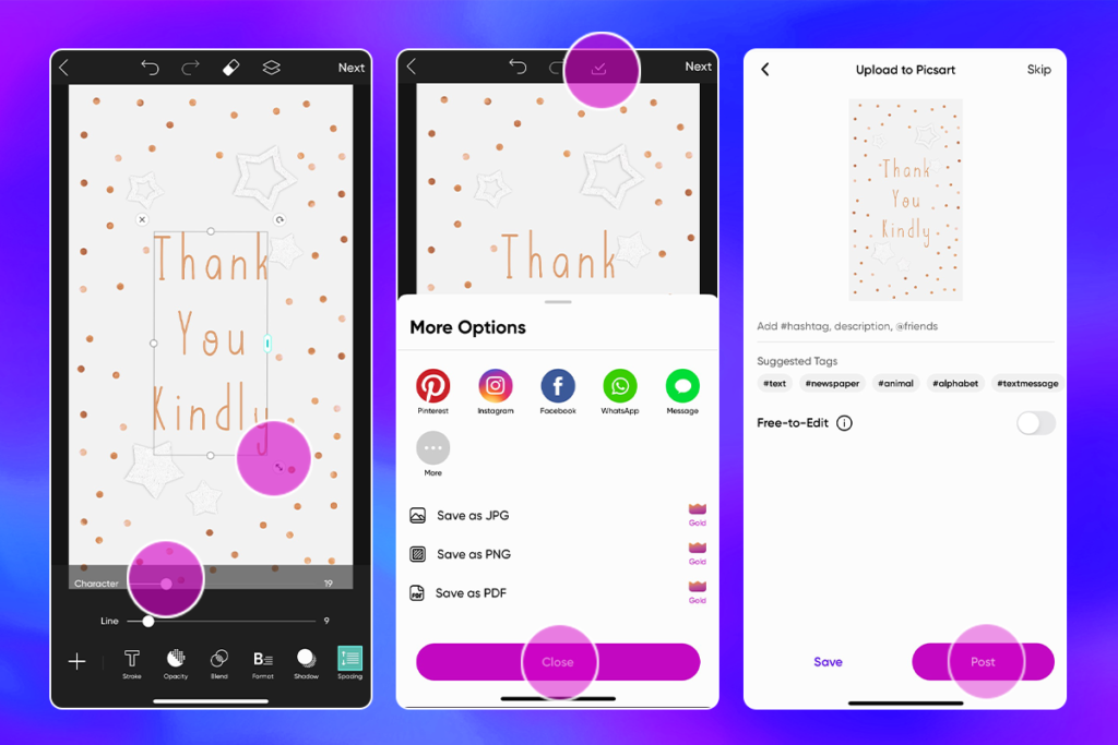 6 Thank You Notes for Customers + How to Design Your Own - Picsart Blog