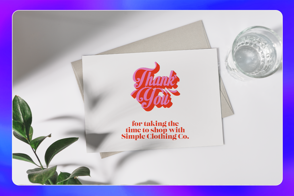 6 Thank You Notes for Customers + How to Design Your Own - Picsart Blog