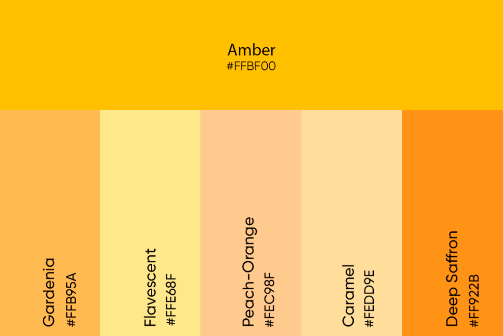 Amber Color: Its Meaning, Similar Colors and Palette Ideas - Picsart Blog