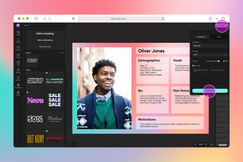Persona template 101: how to create a buyer persona - Picsart Blog