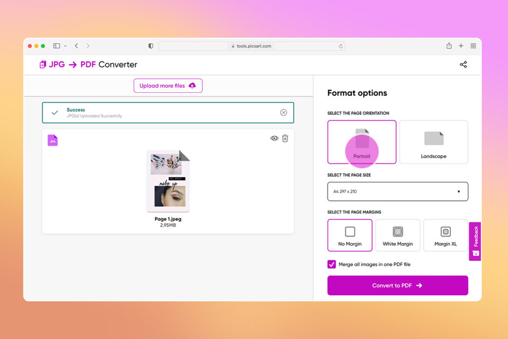 How to convert JPG to PDF - Picsart Blog