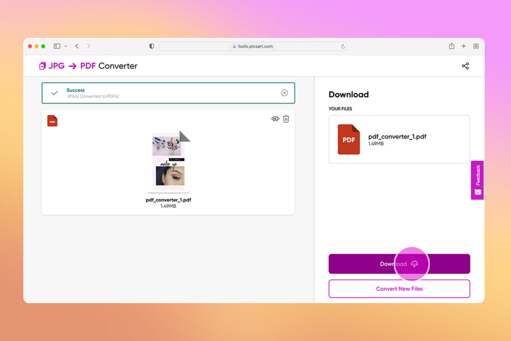 How to convert JPG to PDF - Picsart Blog
