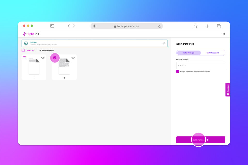 How to separate PDF pages - Picsart Blog