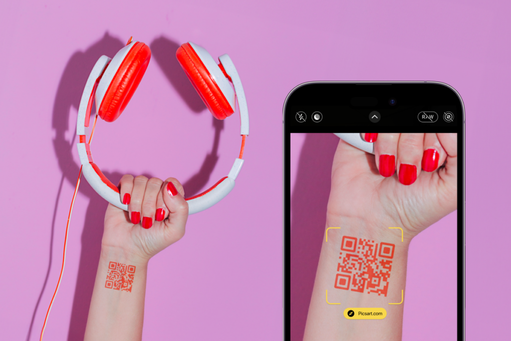 How to Design a Unique QR Code Tattoo | Picsart