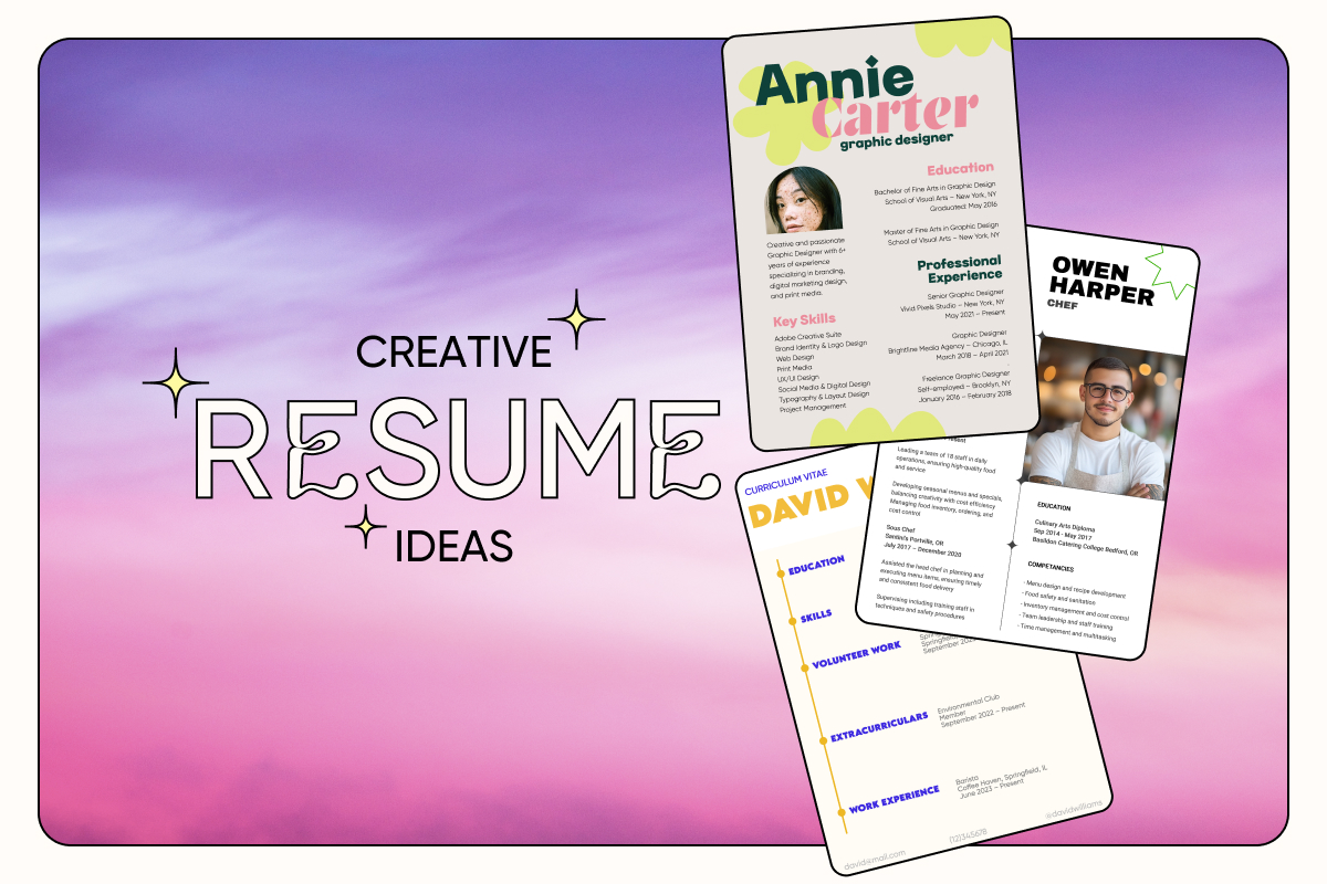 Creative resume ideas to stand out from the crowd | Picsart blog