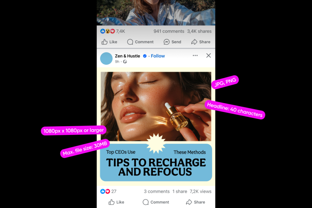 Facebook ad sizes: All formats for 2025