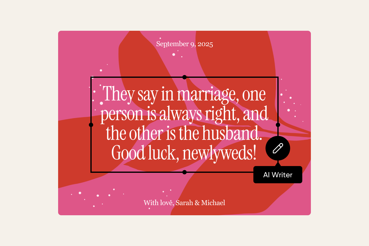 What to write in a wedding card (100+ good wishes)