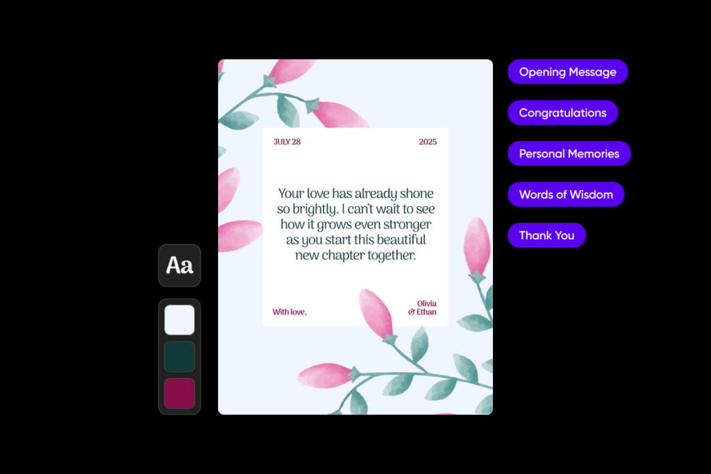 What to write in a wedding card (100+ good wishes)