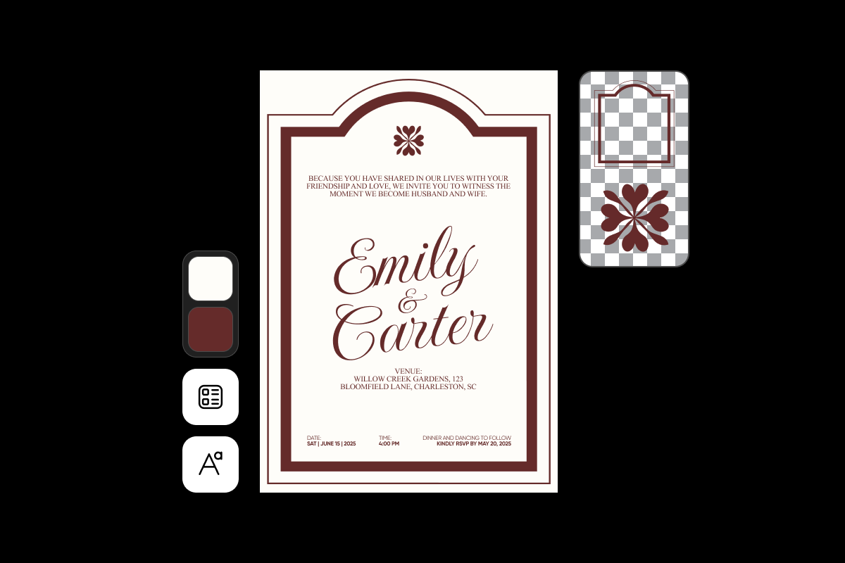 22 wedding invitation examples | Picsart blog