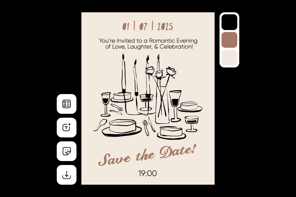 How to make wedding invitations with Picsart