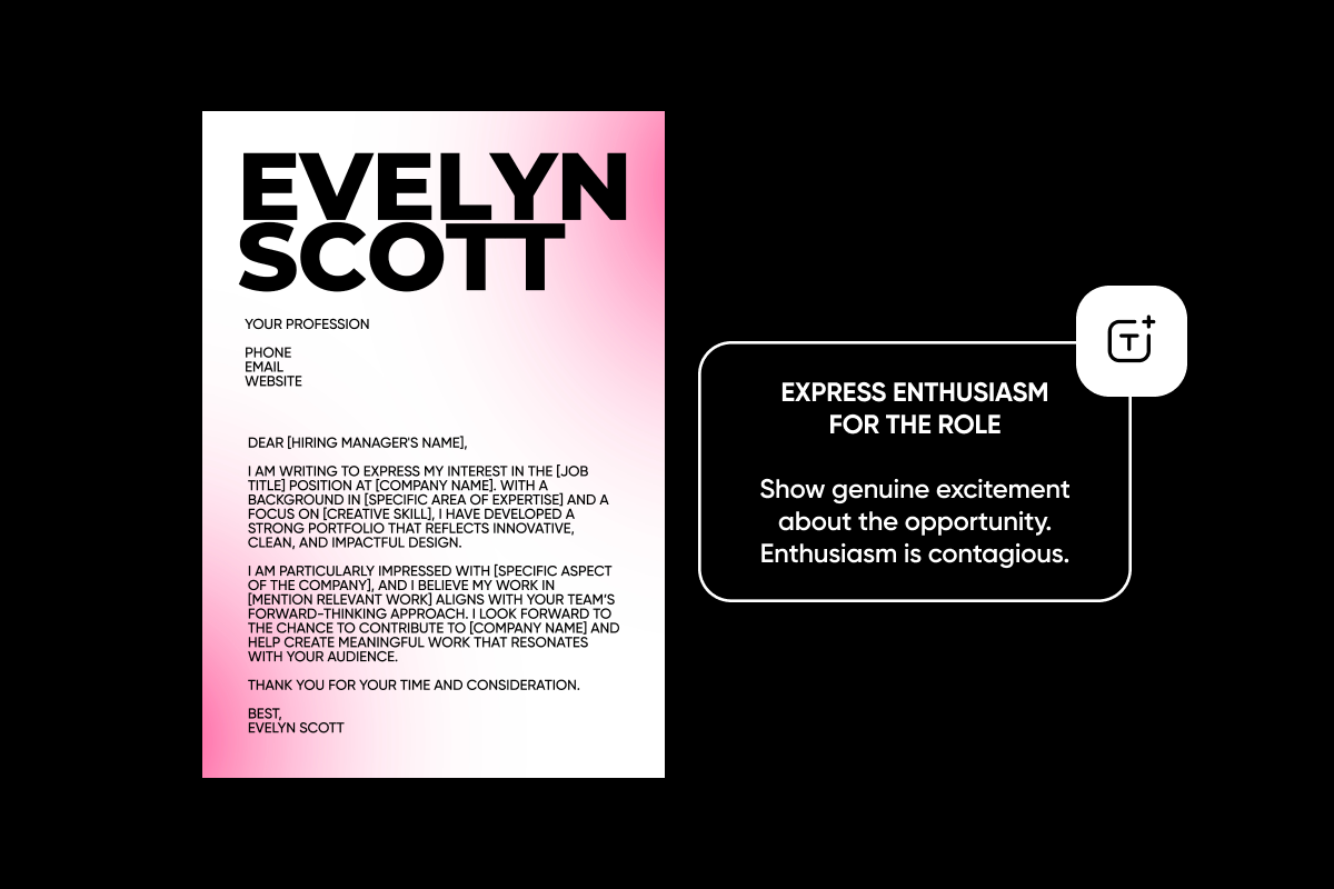 How to close a cover letter with confidence and impact